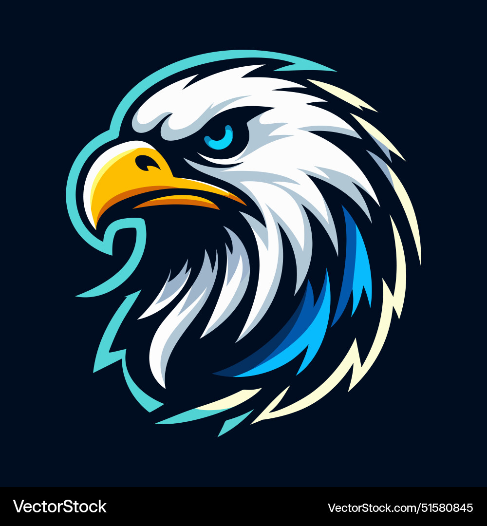 Eagle logo design template Royalty Free Vector Image