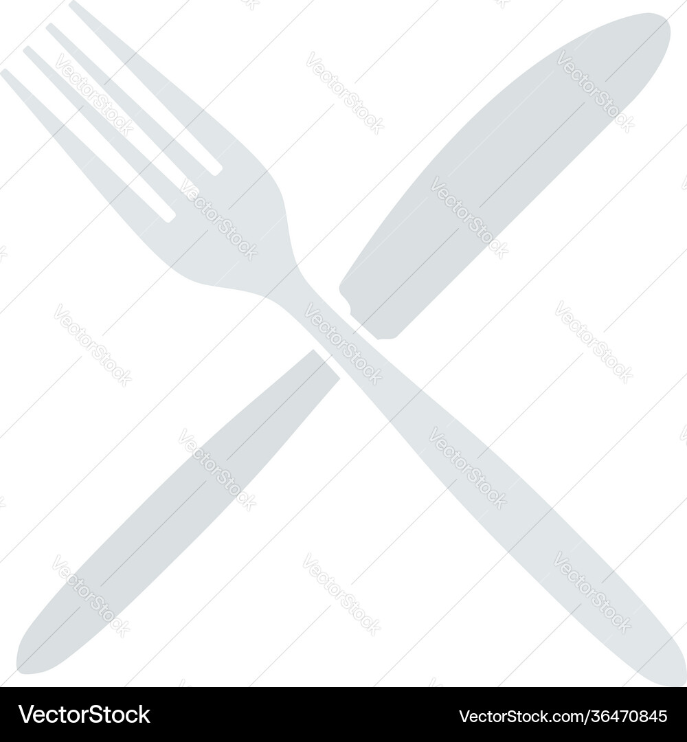 Fork and knife icon Royalty Free Vector Image - VectorStock