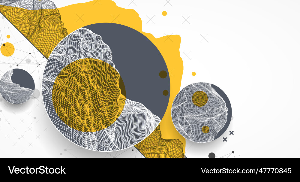 Modern science technology abstract background Vector Image