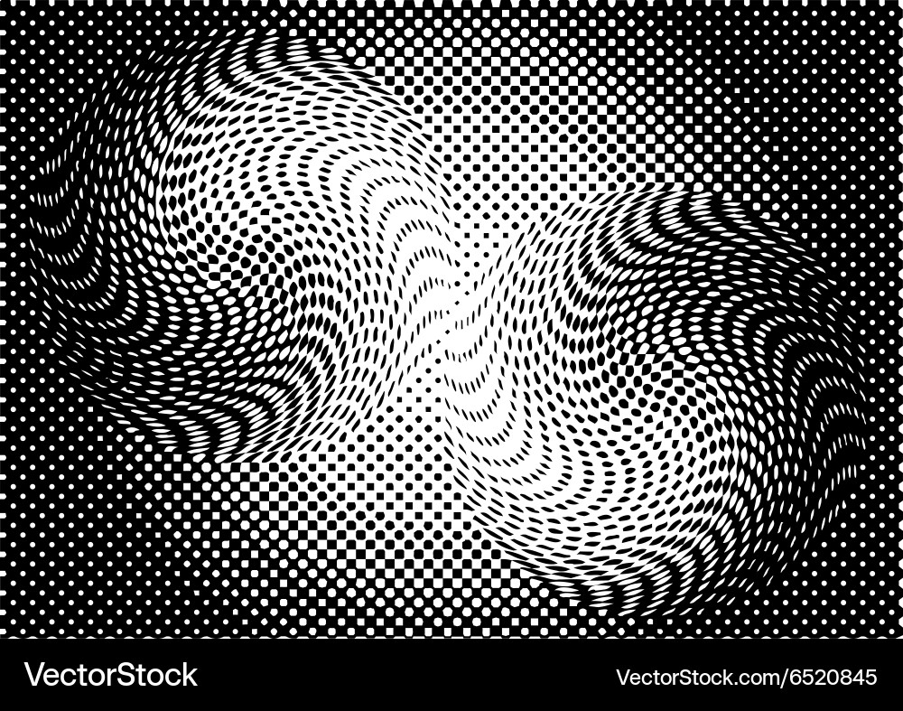 Optical monochrome abstract background Royalty Free Vector
