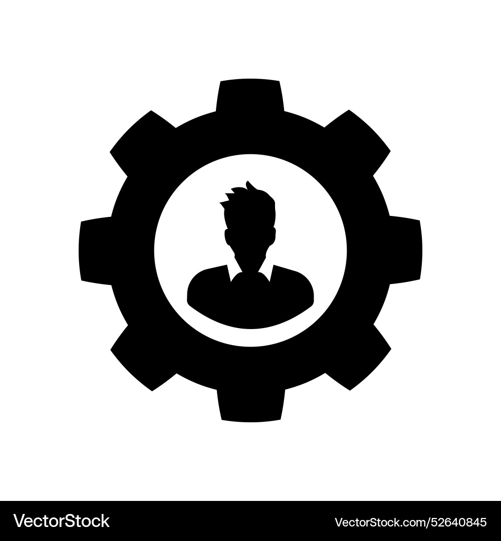 Professional skills glyph icon employability Vector Image