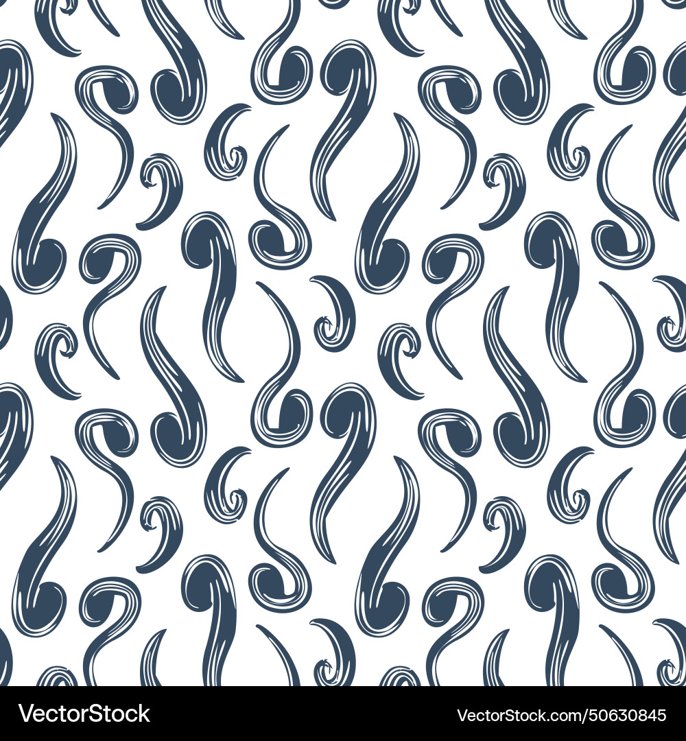Seamless pattern with a simple abstract drawing Vector Image
