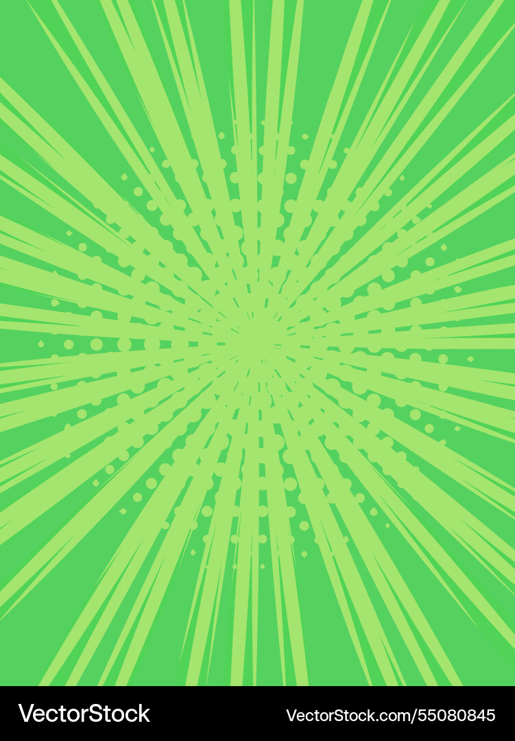 Vibrant green comic book cartoon background Vector Image