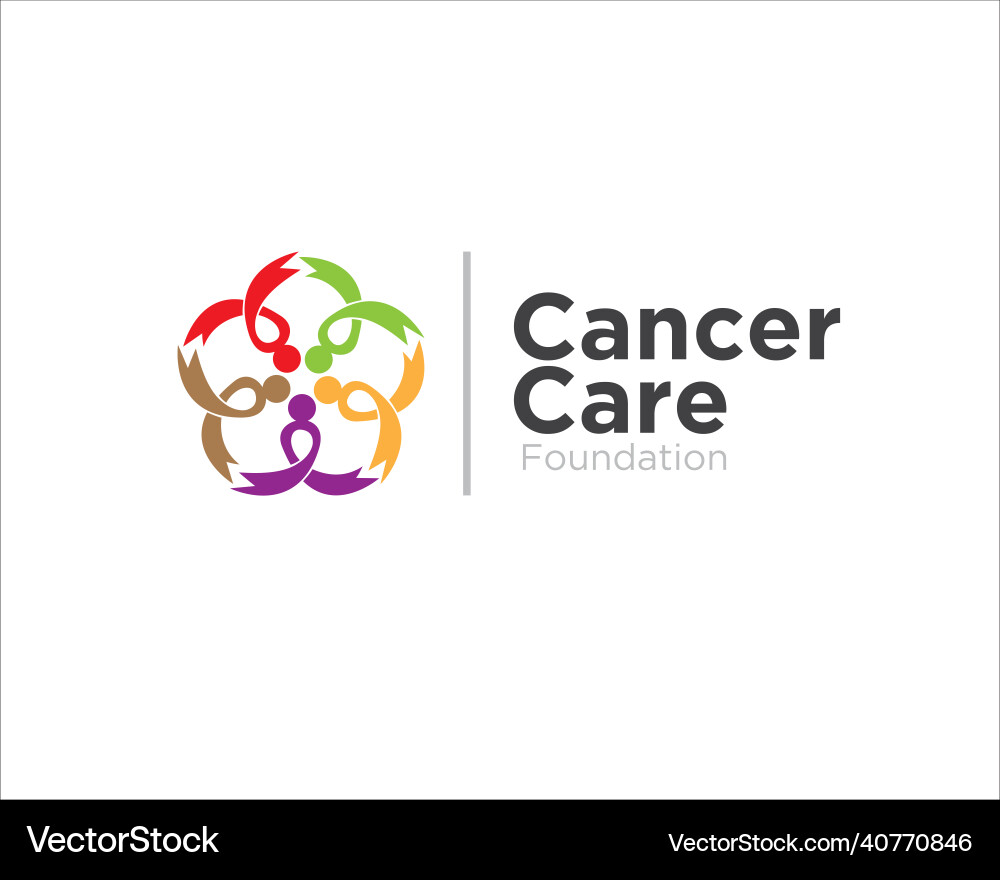 Cancer foundation logo designs for medical Vector Image