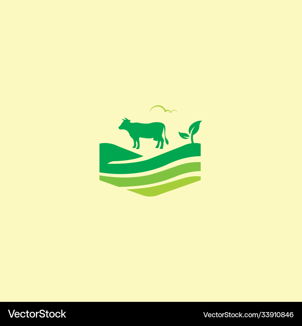Farm logo simple Royalty Free Vector Image - VectorStock