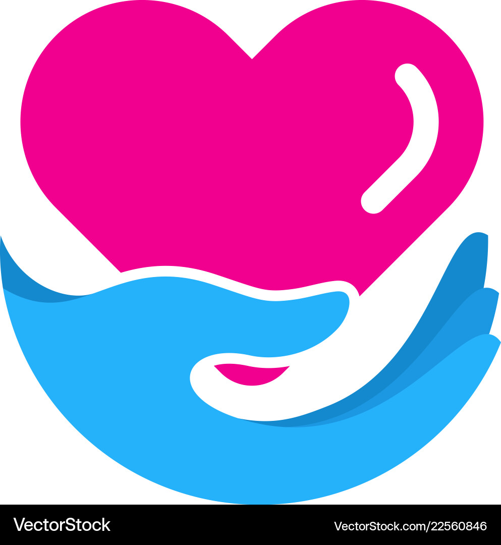 Love care logo icon design Royalty Free Vector Image