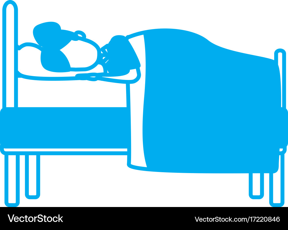 Sleeping in bed Royalty Free Vector Image - VectorStock