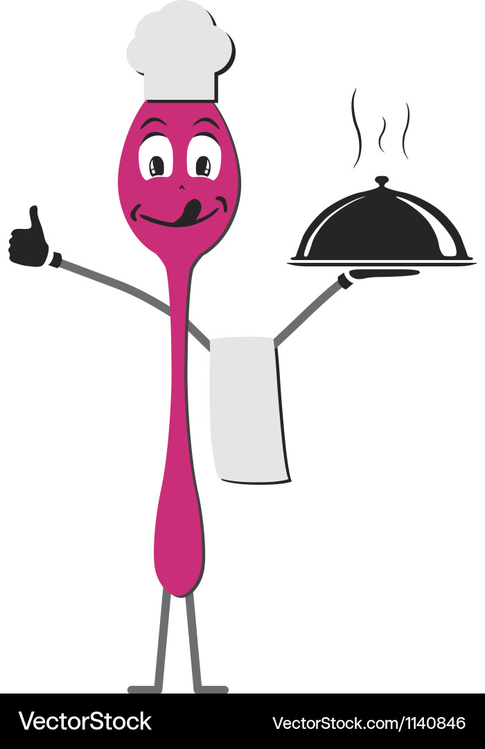 Spoon cartoon Royalty Free Vector Image - VectorStock