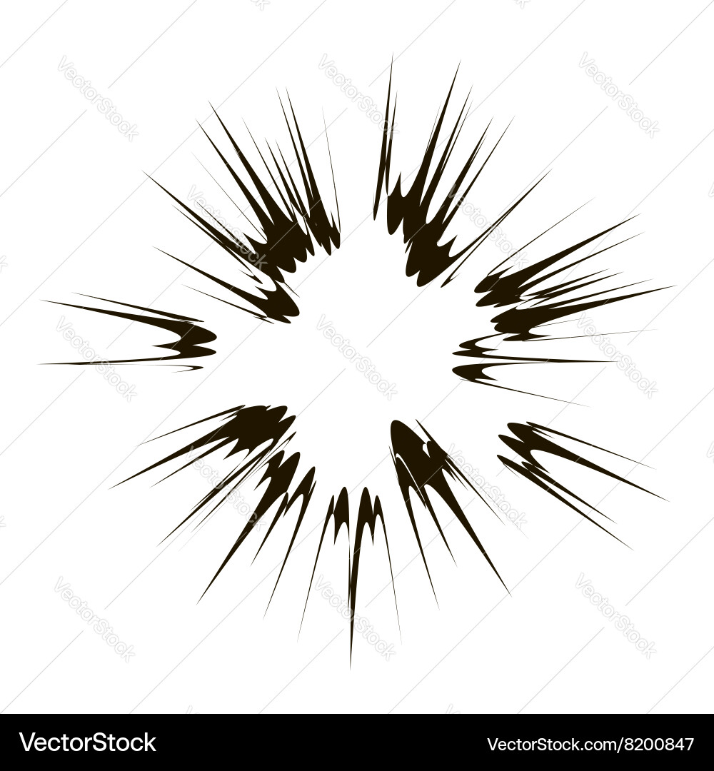 Explode flash star burst Royalty Free Vector Image