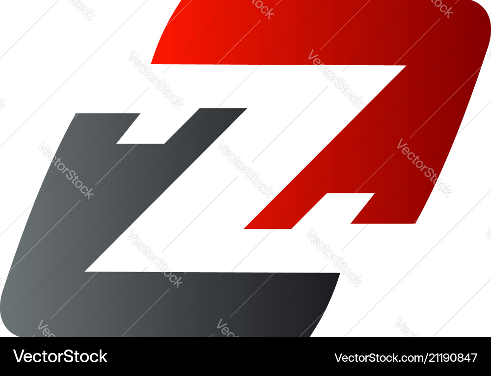 Letter z logo speed design concept template Vector Image