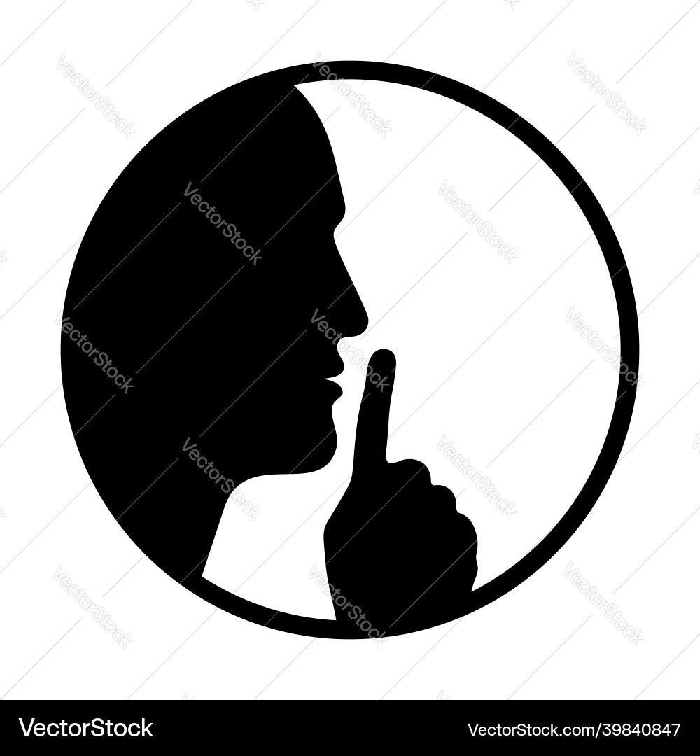 Speak Loud Silence Vector Images (over 1,200)