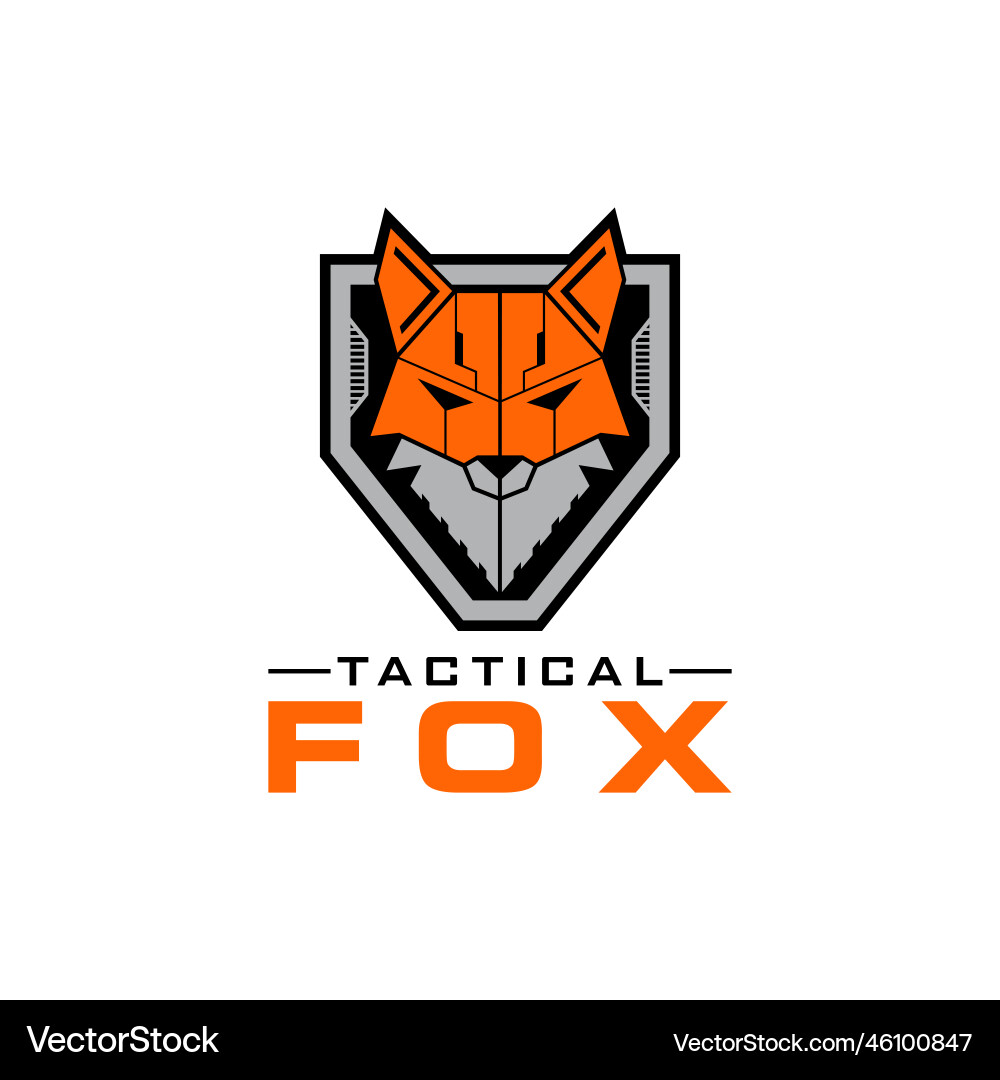 Tactical Fox Logo Royalty Free Vector Image - VectorStock