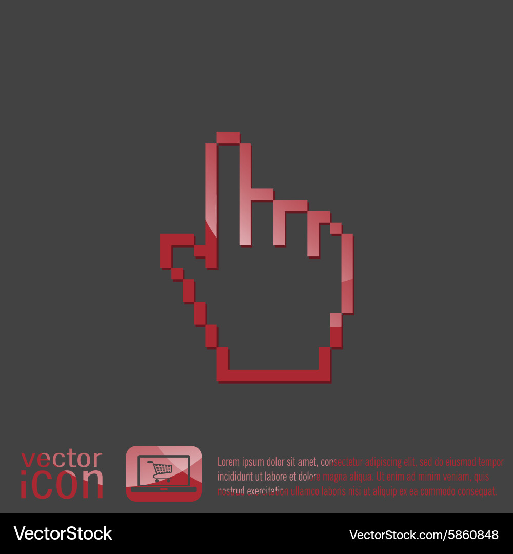 Mouse hand cursor Royalty Free Vector Image - VectorStock