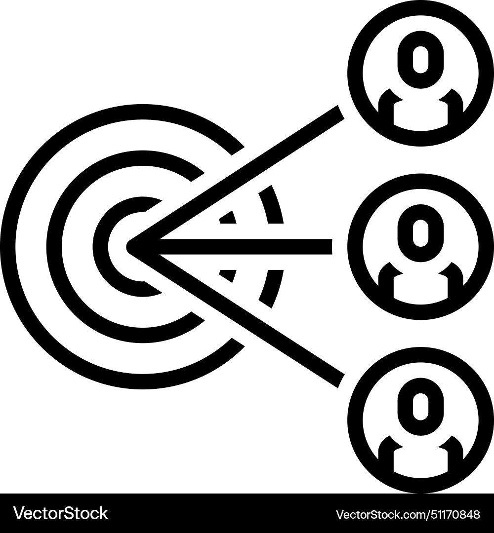 Target audience Royalty Free Vector Image - VectorStock
