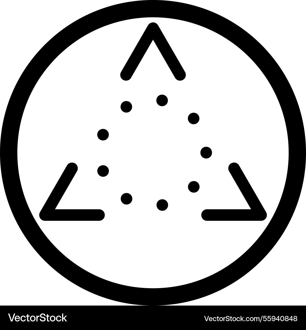 Three rotating arrows forming a triangle Vector Image