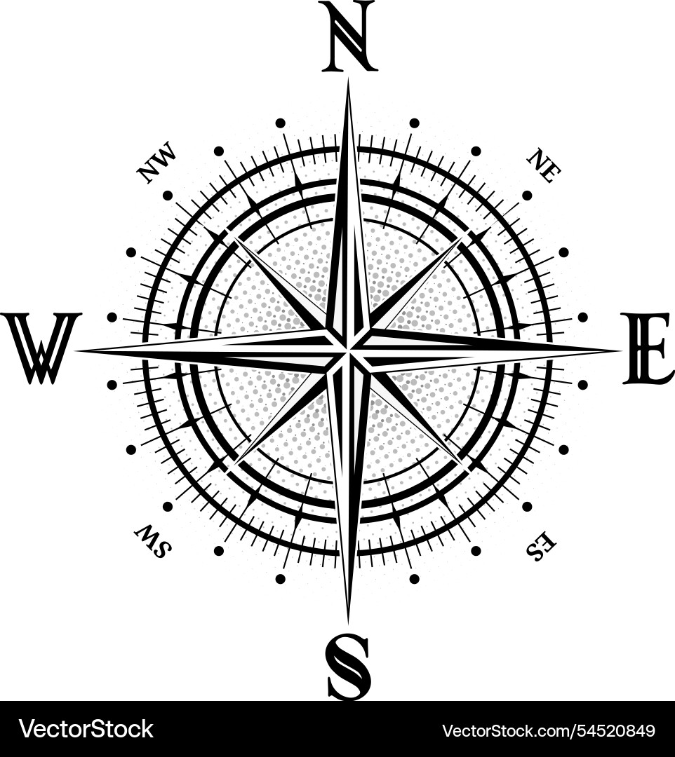 Compass Royalty Free Vector Image - VectorStock