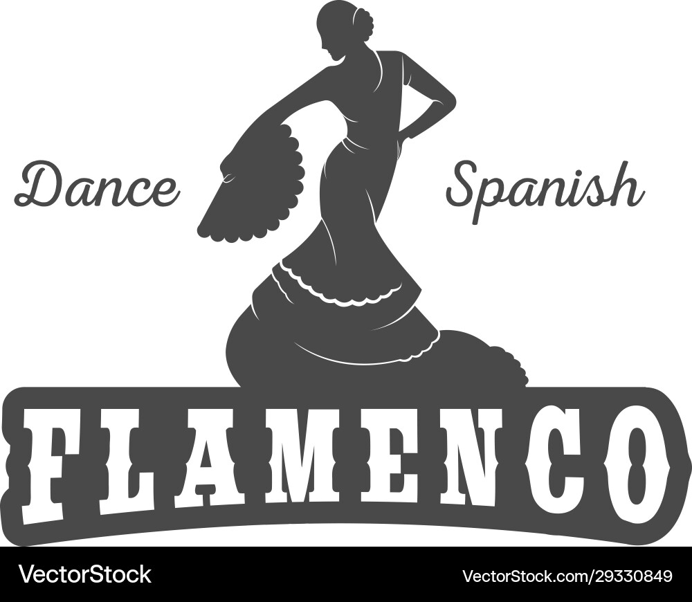 Flamenco logotype Royalty Free Vector Image - VectorStock