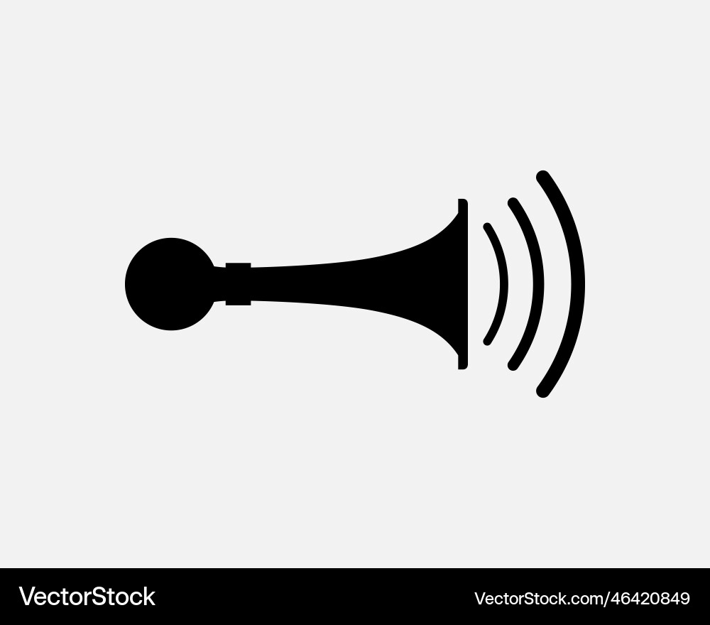 Horn icon Royalty Free Vector Image - VectorStock