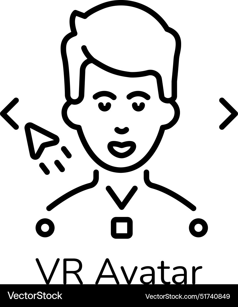 Vr avatar Royalty Free Vector Image - VectorStock