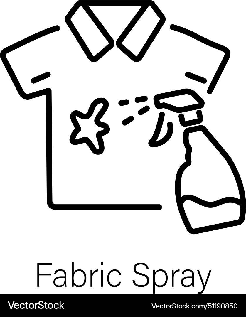 Fabric spray Royalty Free Vector Image - VectorStock