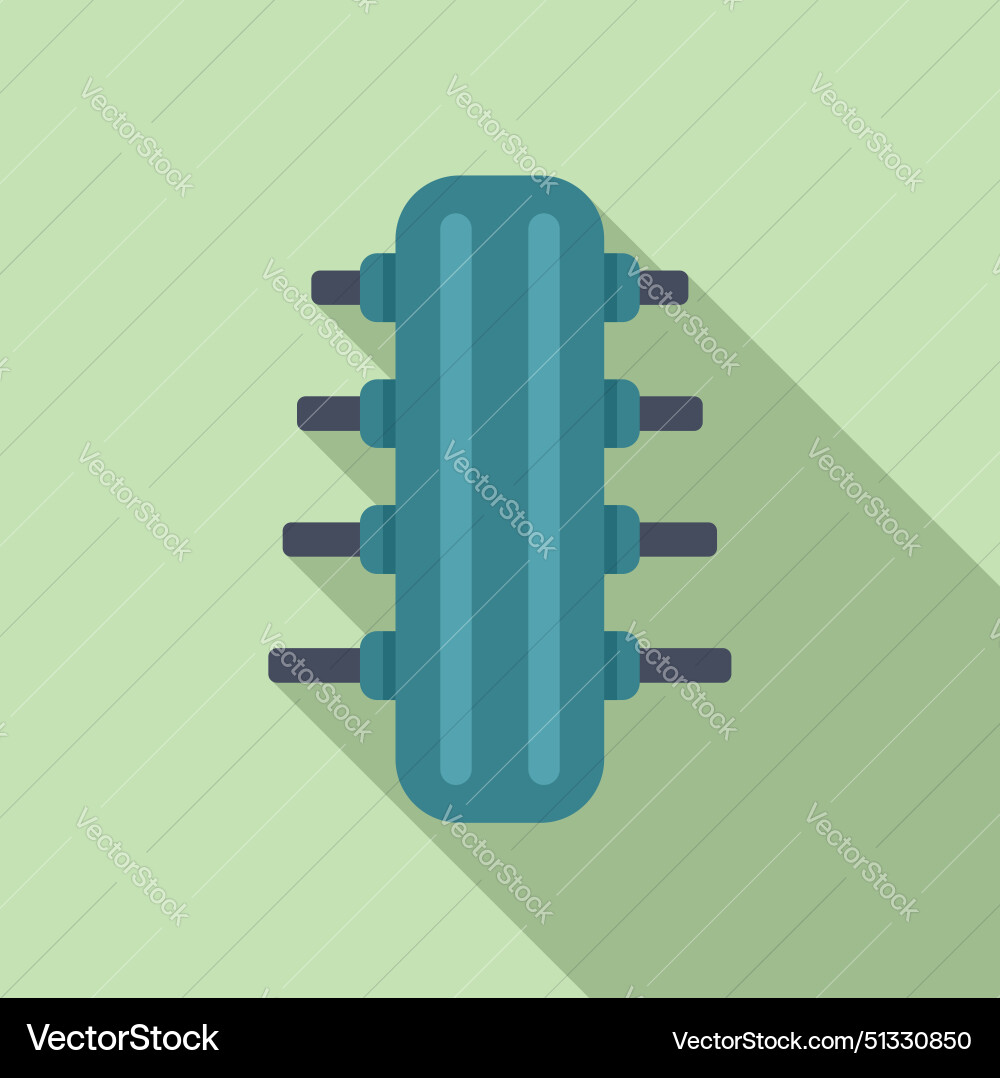 Flat design of integrated circuit chip Royalty Free Vector