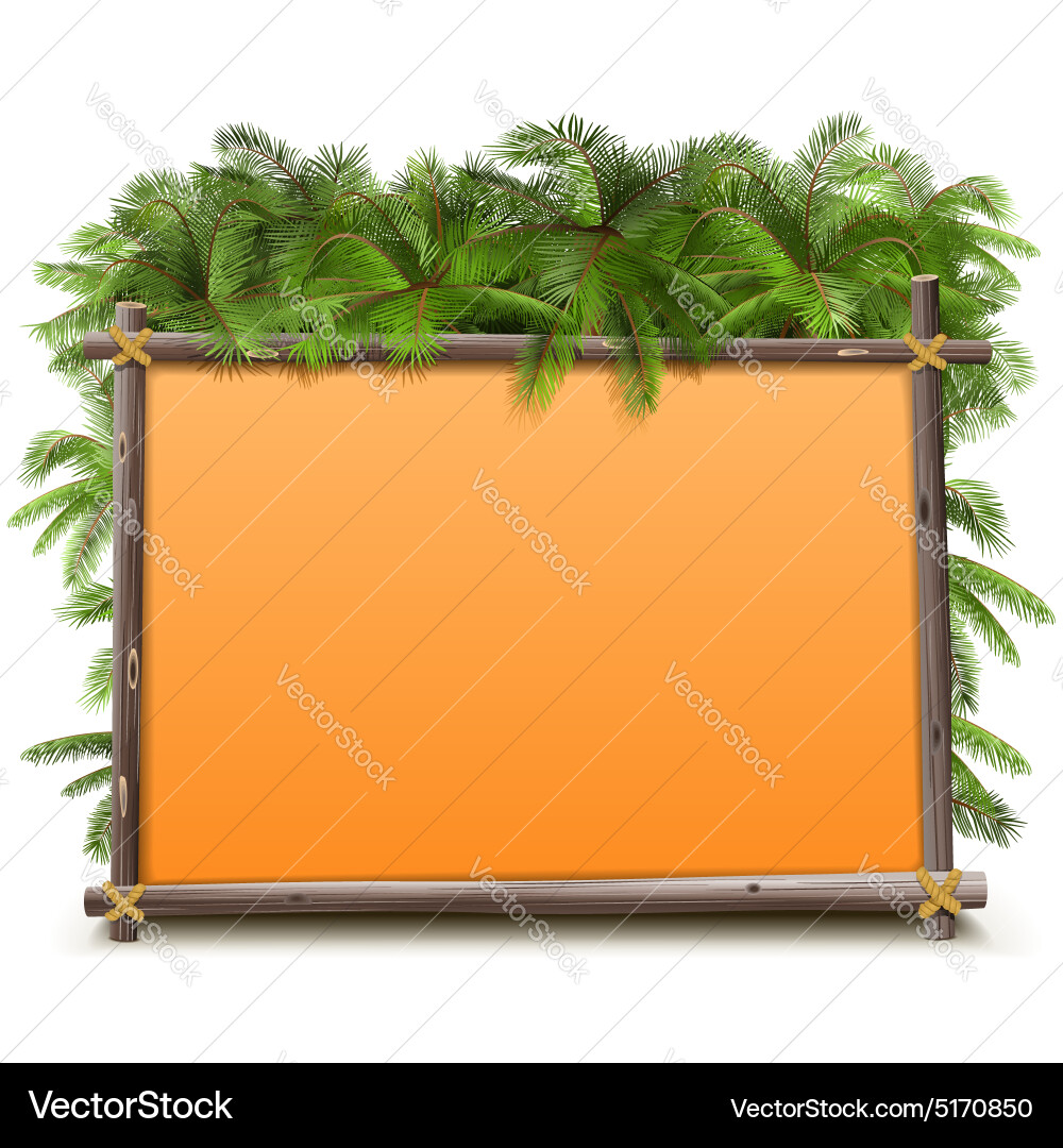 Jungle frame Royalty Free Vector Image - VectorStock