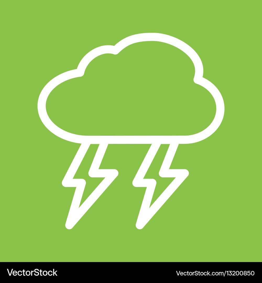 Thunderstorm Royalty Free Vector Image - VectorStock