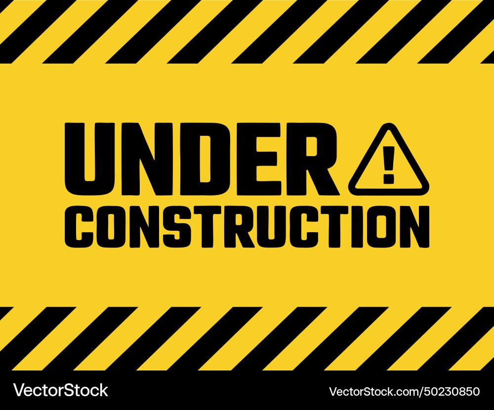 Under construction background Royalty Free Vector Image