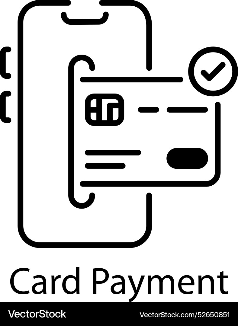 Card payment Royalty Free Vector Image - VectorStock