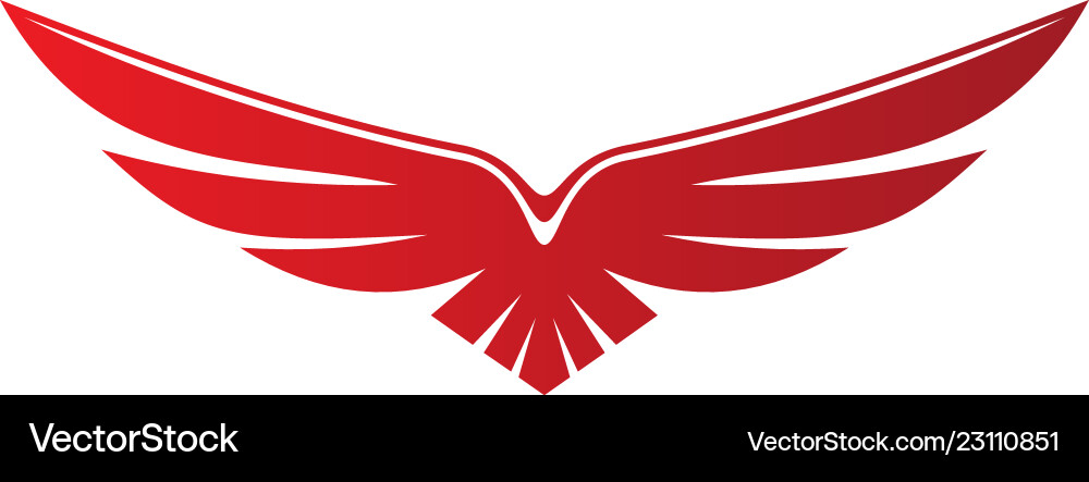 Eagle Fly Logo - Wings Royalty Free Vector Image