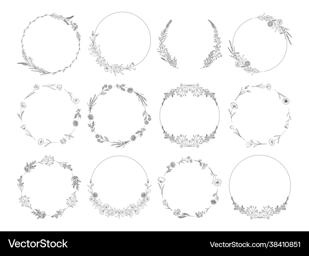 Drawing Flower Garland Vector Images (over 5,500)