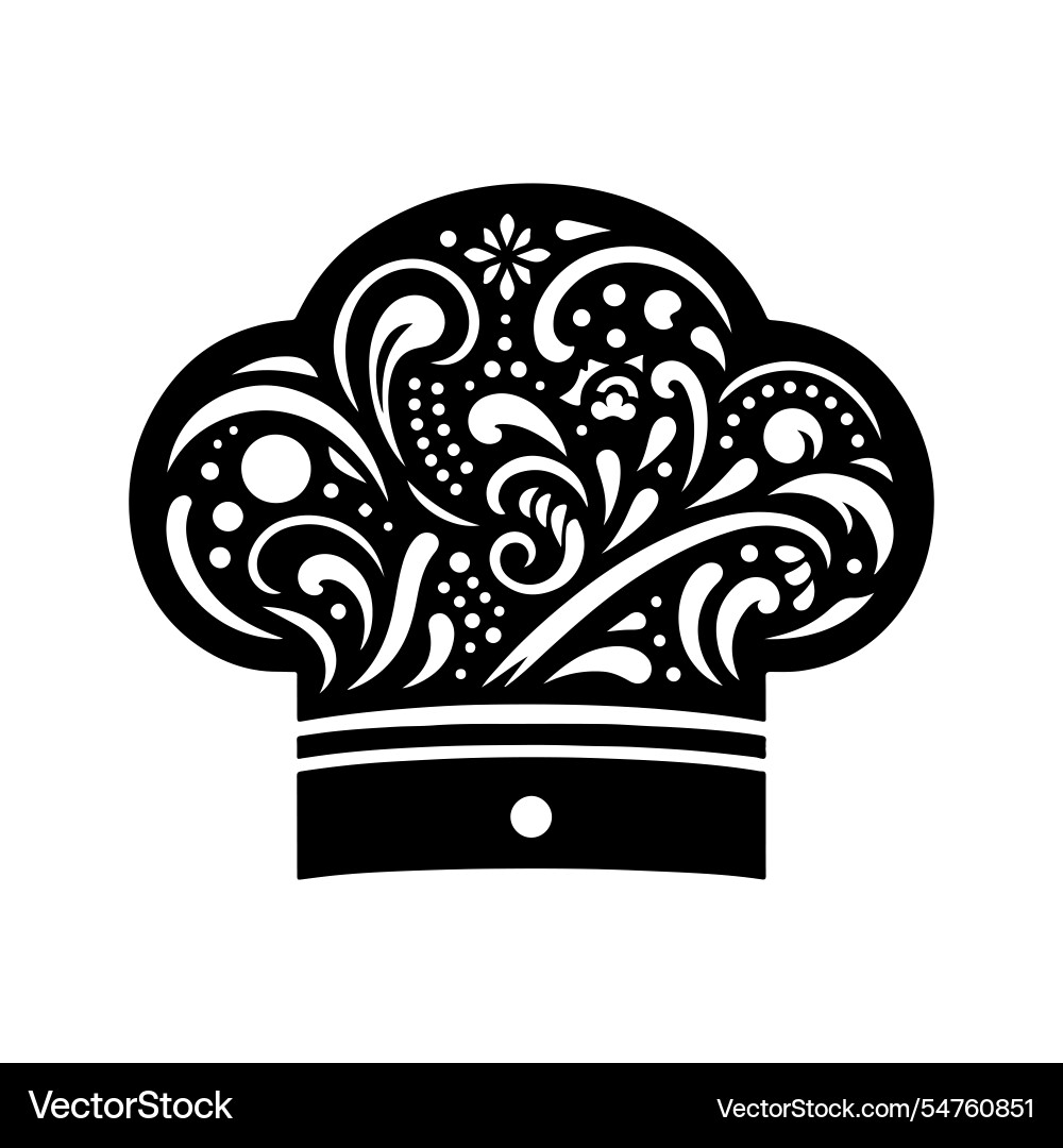 Kitchen cap silhouette for culinary – Royalty-Free Vector | VectorStock