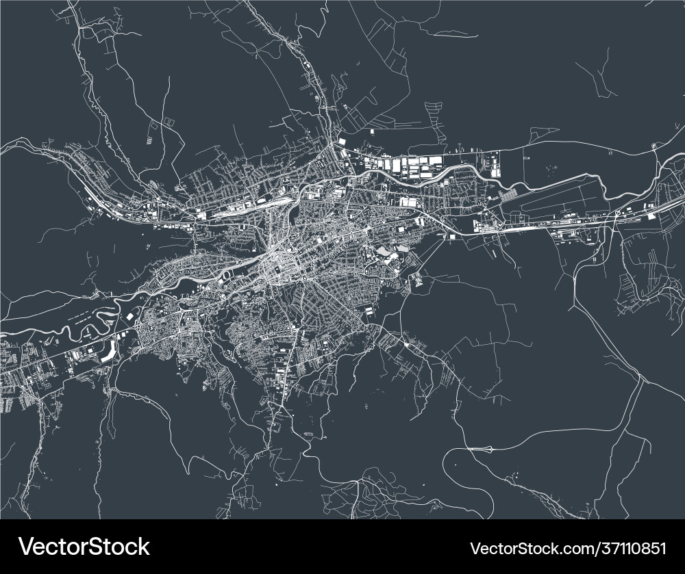 Map city cluj-napoca romania Royalty Free Vector Image