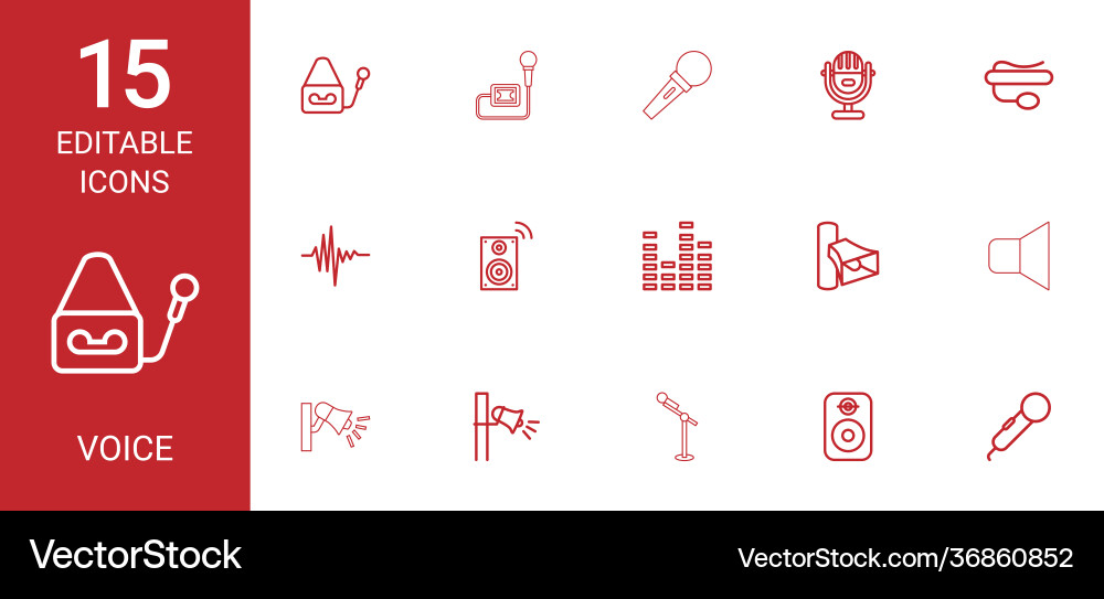 15 Sprachsymbole Lizenzfreies Vektorbild - VectorStock