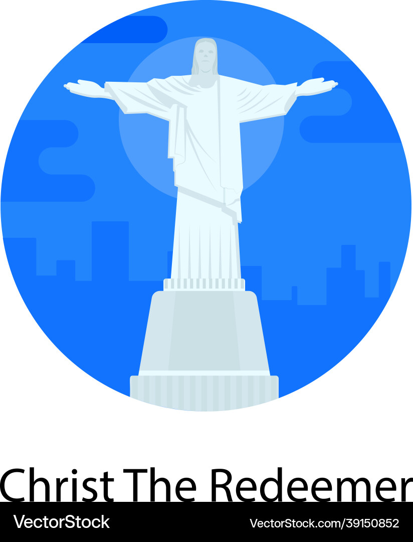 Christ the redeemer Royalty Free Vector Image - VectorStock