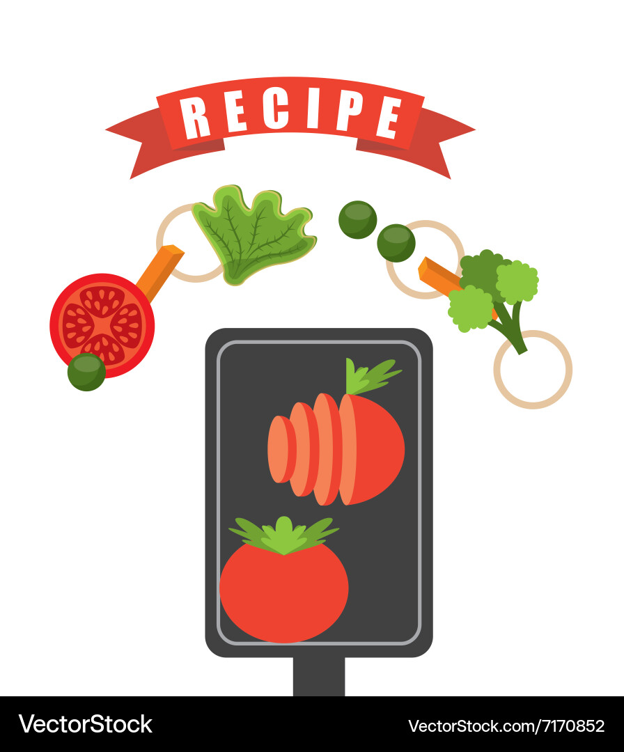 Cooking recipe design Royalty Free Vector Image