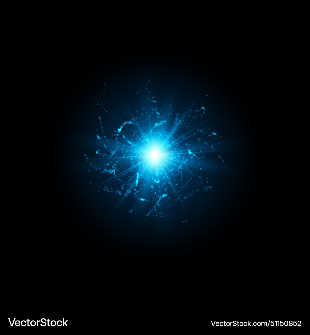 Design with sparkling star sparkles Royalty Free Vector