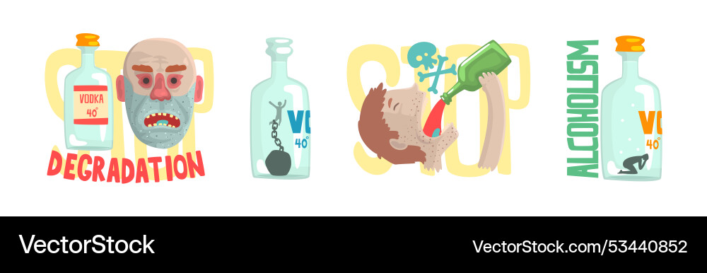 Harmful habit and bad toxic addiction object Vector Image