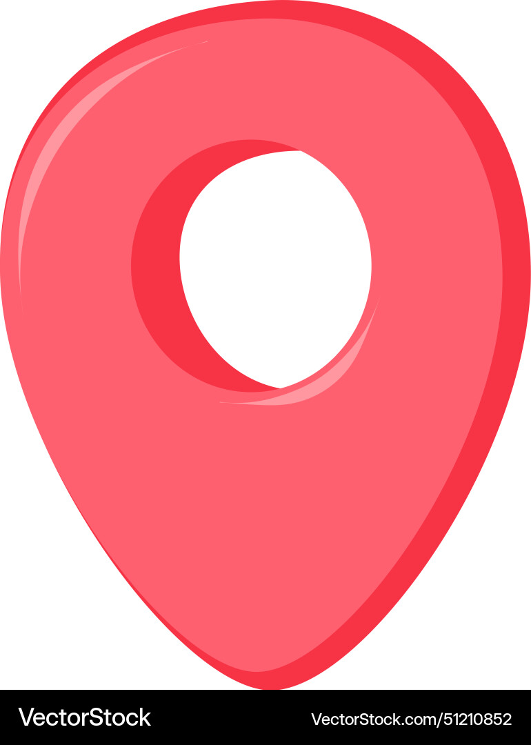 Pin red direction pointer on folded city map gps Vector Image Pin red direction pointer on folded city map gps Vector Image