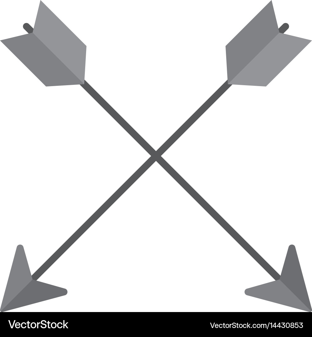 Crossed Arrows Icon Royalty Free Vector Image - VectorStock