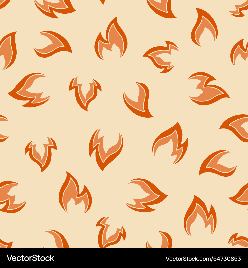 Flame seamless pattern for print wallpaper Vector Image