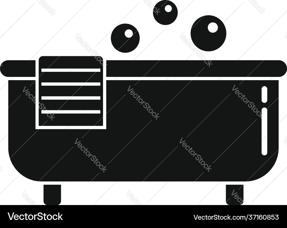 Hot Tub Icon - Relaxing Bath Royalty Free Vector Image