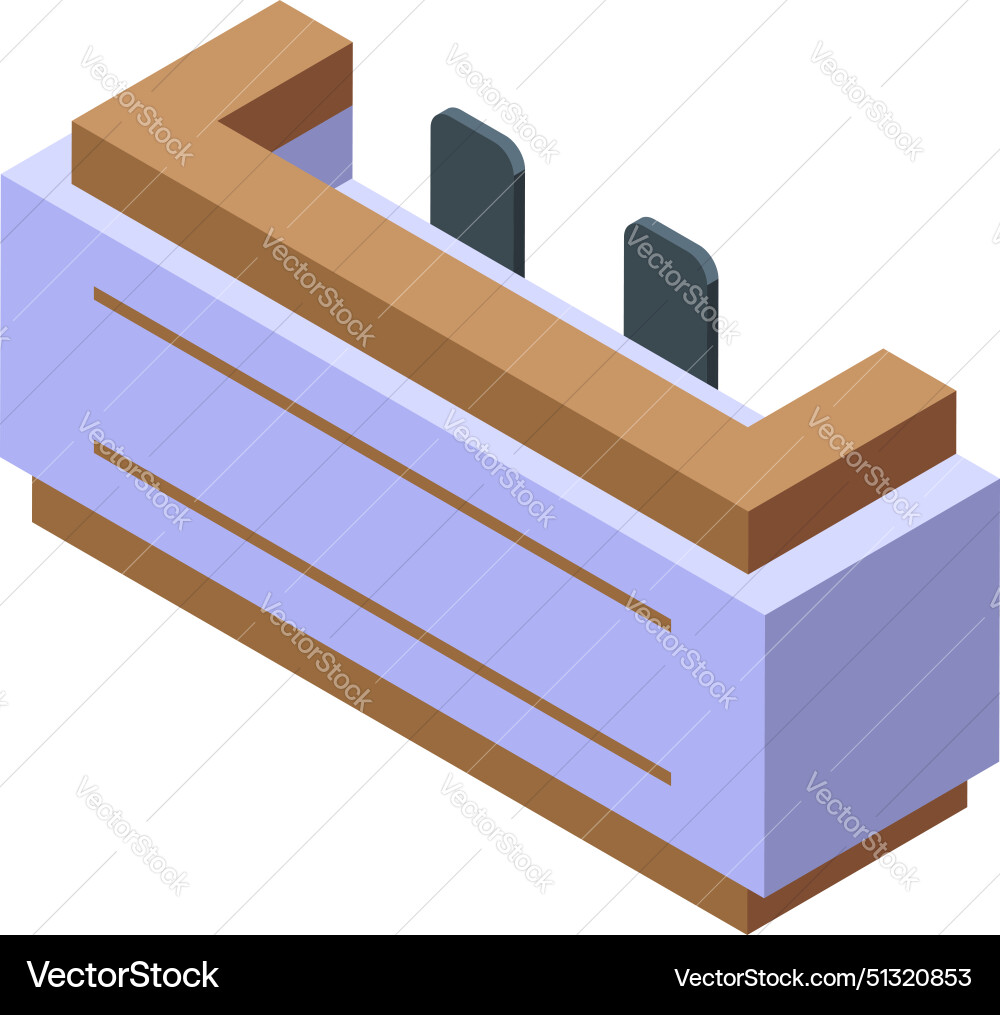 Isometric electronic component dip switch Vector Image