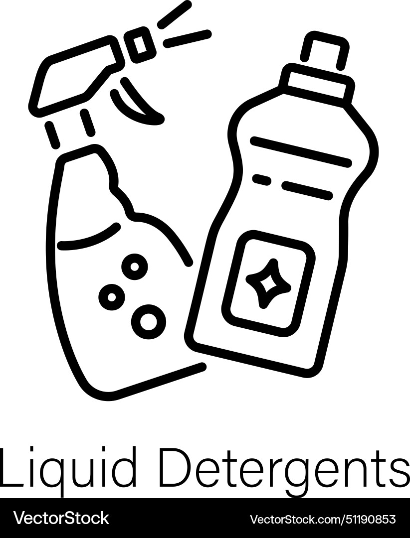 Liquid detergents Royalty Free Vector Image - VectorStock