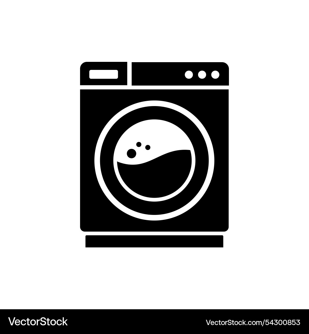 Washing machine icon laundry service sign Vector Image