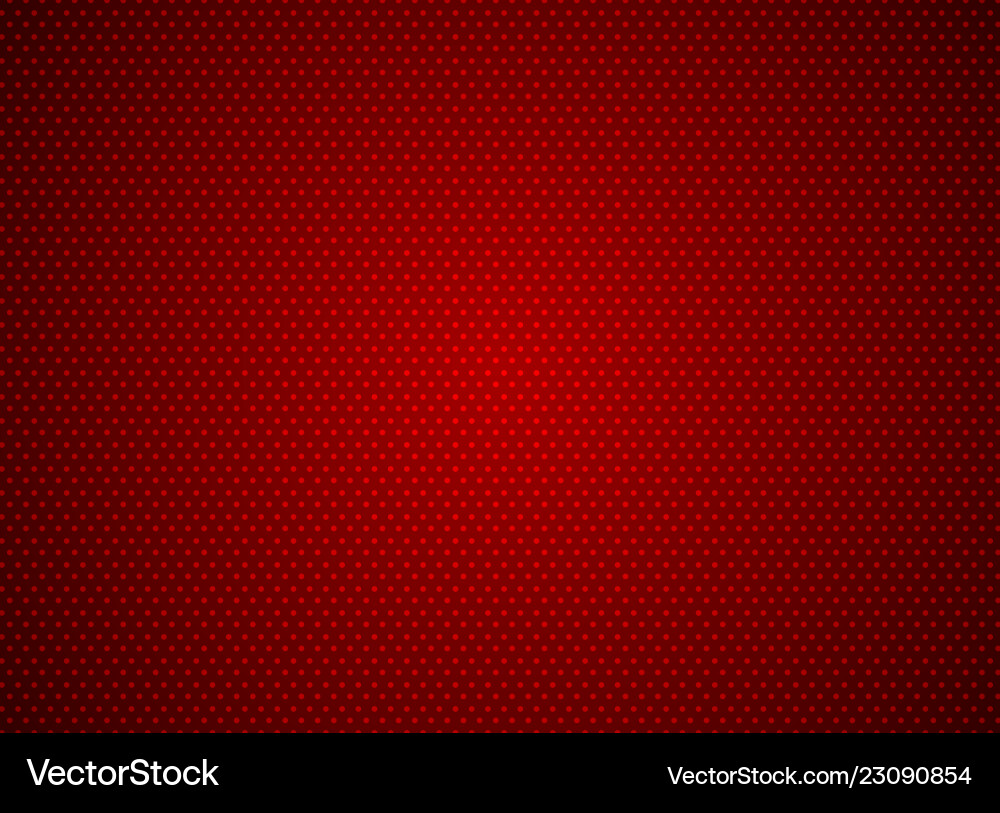 Abstract dots pattern on red background Royalty Free Vector