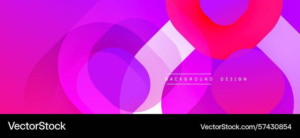 Abstract vibrant circles overlap creating dynamic Vector Image