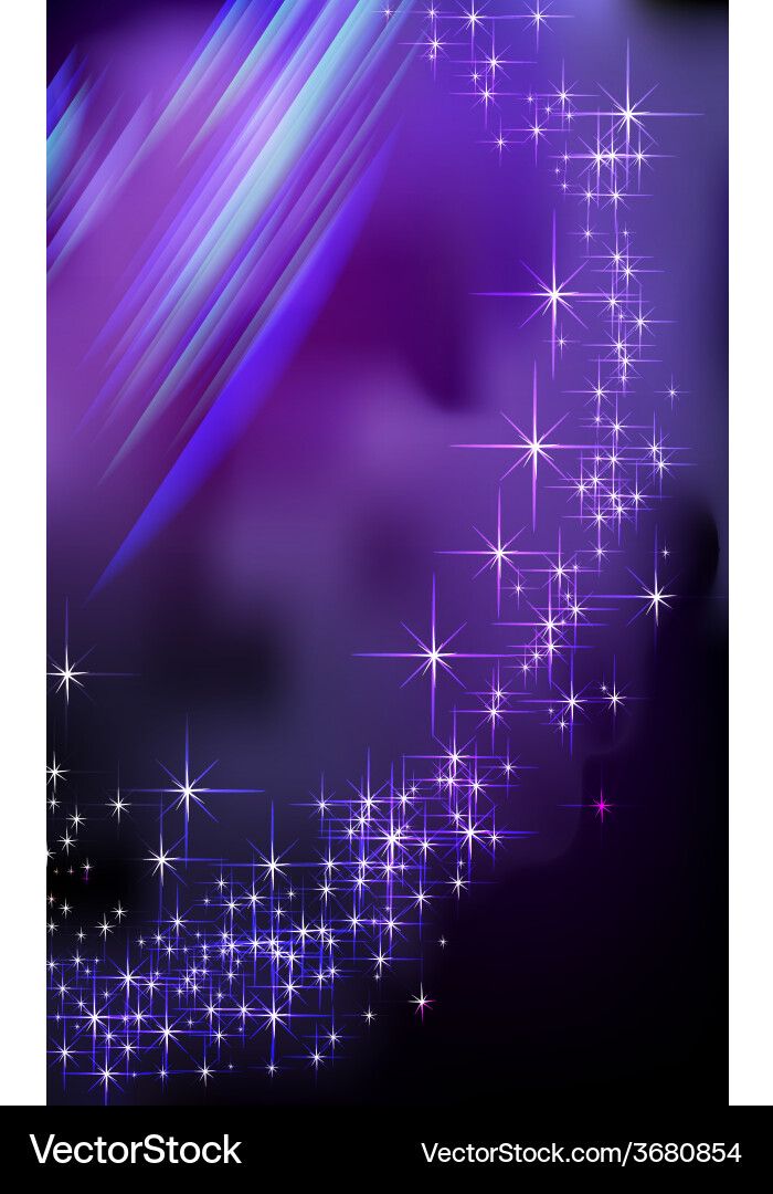 Blue fantasy star background Royalty Free Vector Image
