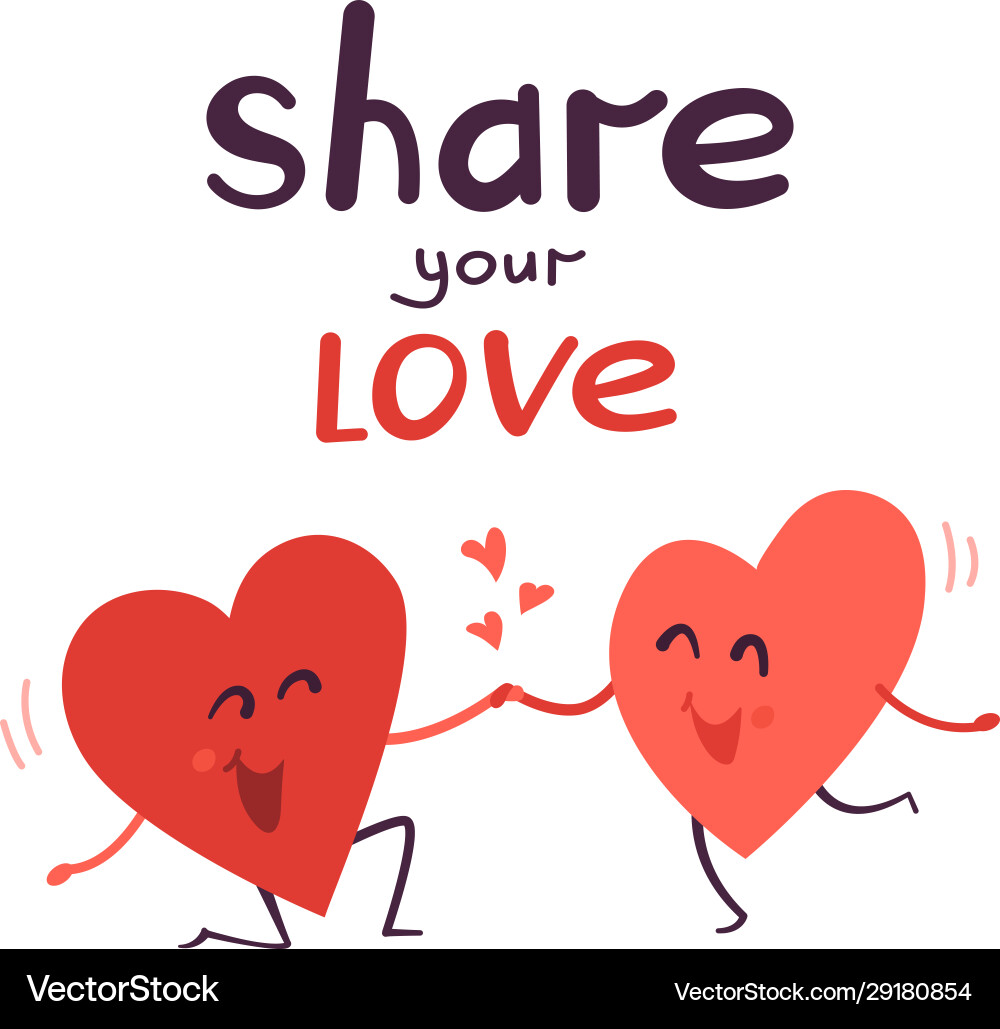 Cute isolated on white couple Royalty Free Vector Image