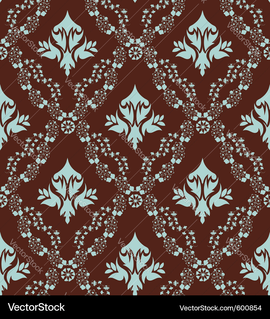 Damask seamless pattern Royalty Free Vector Image